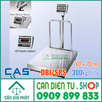 Cân điện tử Cas DBI/SPS 300kg (bàn cân inox 60cm x 70cm)