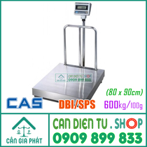 Cân điện tử Cas DBI/SPS 600kg (bàn cân inox 80 x 90cm)